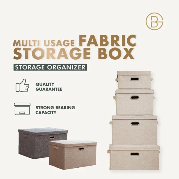 Multi Usage Fabric Storage Box | Boxnet Pte Ltd